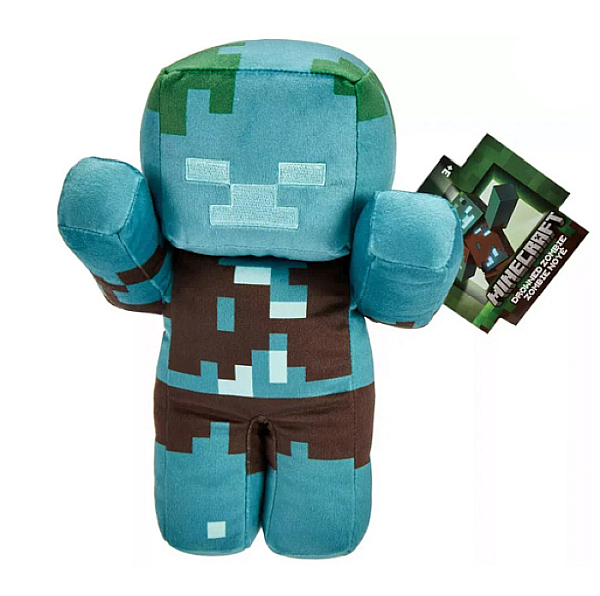 Minecraft plüss figura - Drowned Zombie - Gyerekágynemű webshop